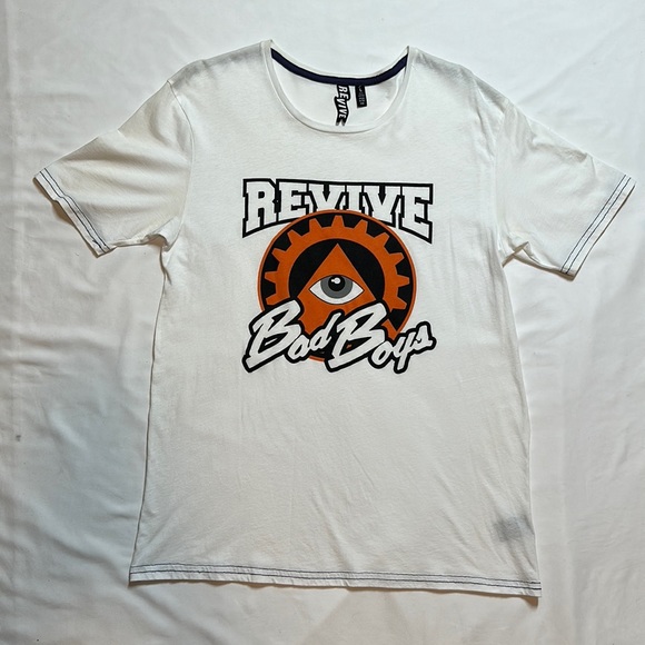 Revive | Shirts | Mens Revive Bad Boys Graphic White Tshirt Size Large ...
